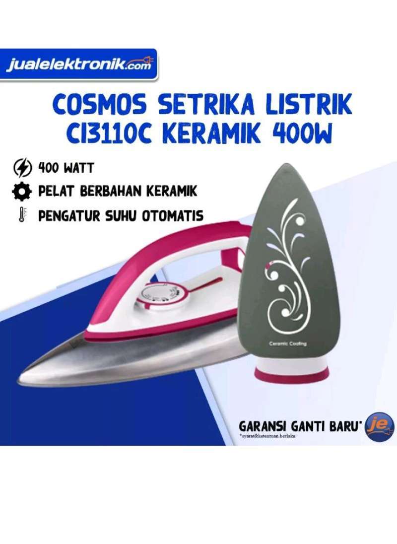 Jual Setrika COSMOS CI-3110 C Model terbaru tapak keramik di Seller ...