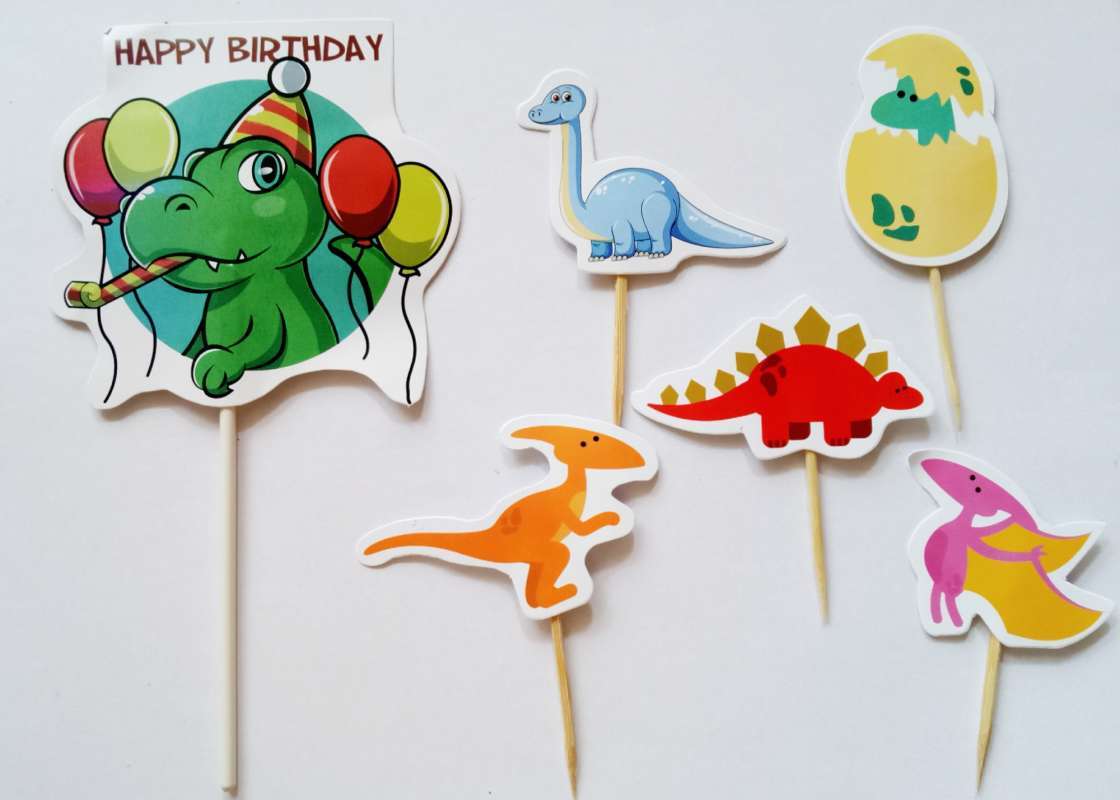 Jual isi 6 cake topper toper hiasan kue ulang tahun hiasan nasi tumpeng ...