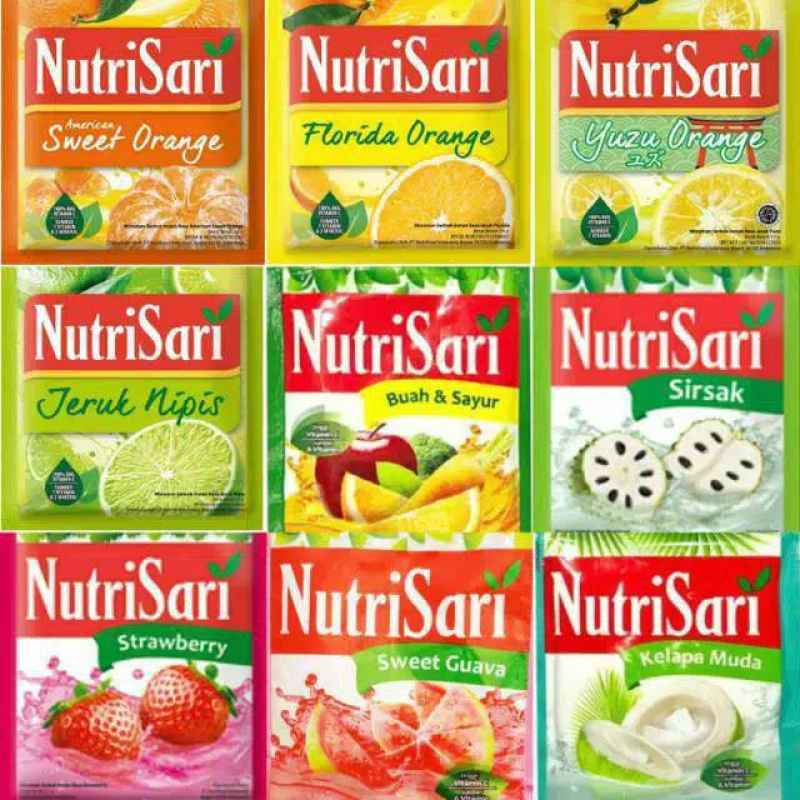 Jual Nutrisari Renceng 20 Varian Rasa (Isi 10sachet @14gr) Minuman ...
