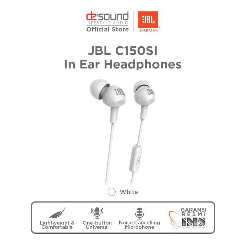 Jual JBL C150SI In Ear Headphones - Garansi Resmi IMS - WHITE di Seller ...