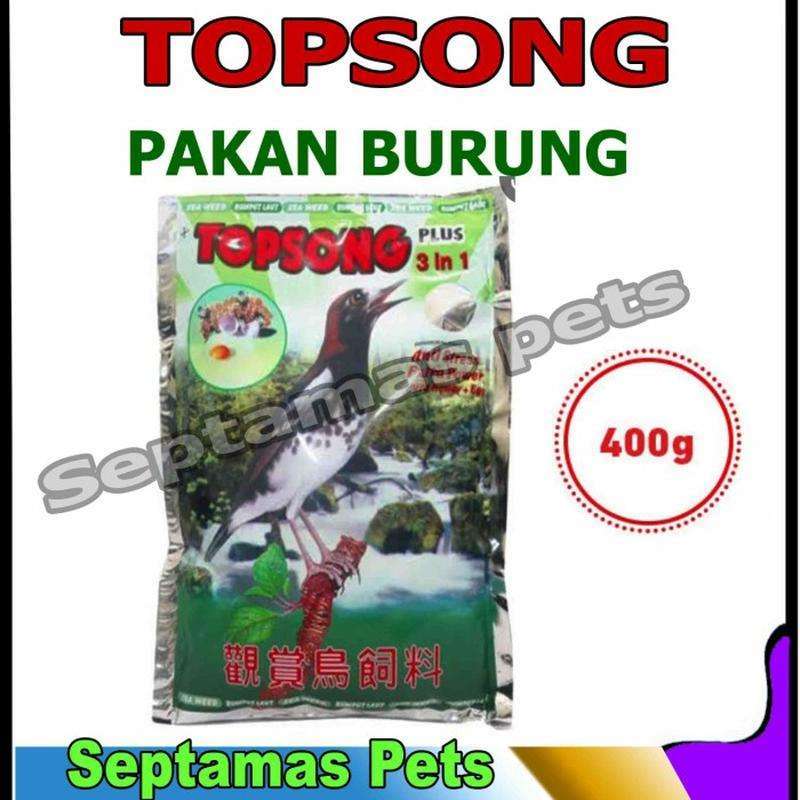 Jual TOPSONG KUNING PLUS 3 IN ONE 400 GRAM TOP SONG BIRD FOOD di Seller ...