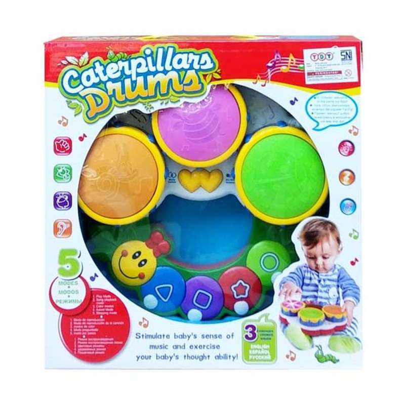 Jual Mainan Anak Alat Musik Drum | Mainan Musik Piano Caterpillars ...