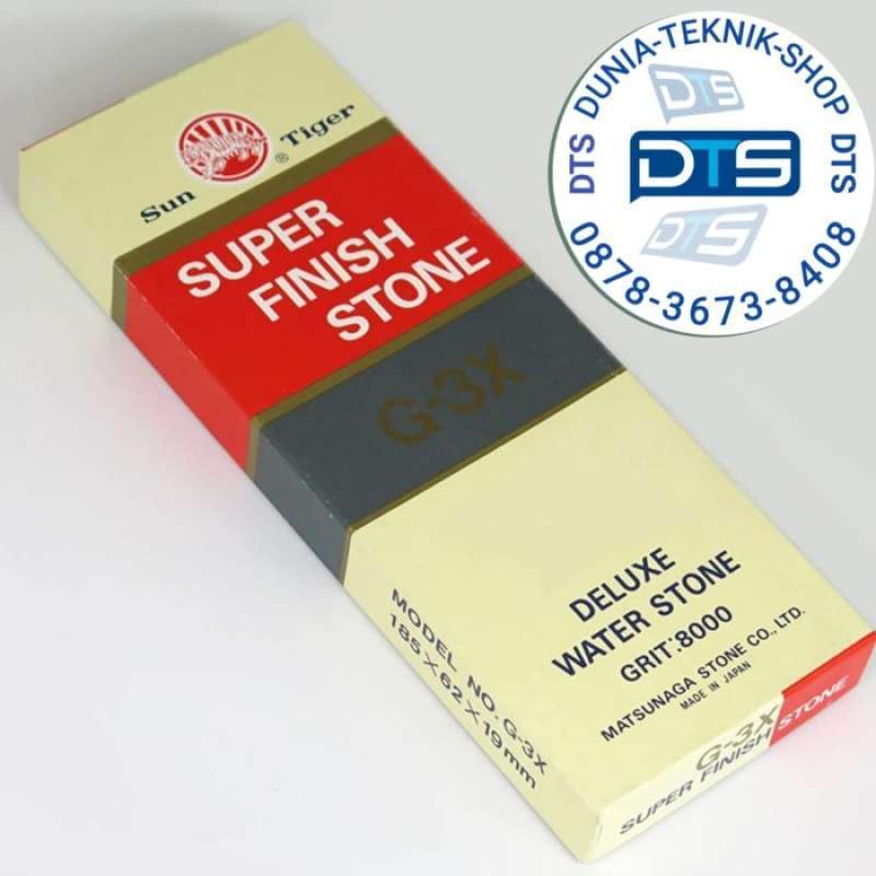 Jual ORIGINAL SUN TIGER SUPER FINISH STONE Grit 8.000 Batu Asah Pisau ...