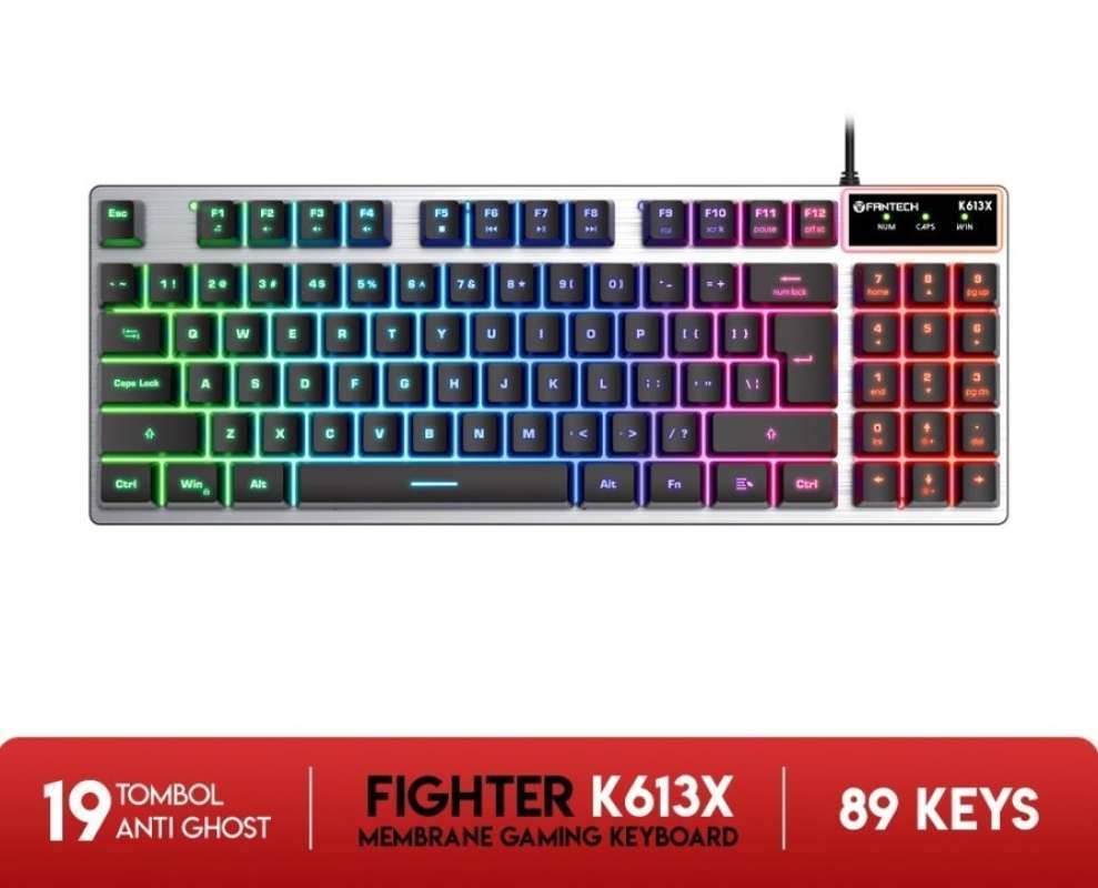 Promo Fantech Fighter K613x Keyboard Gaming Membrane Diskon 55% Di ...