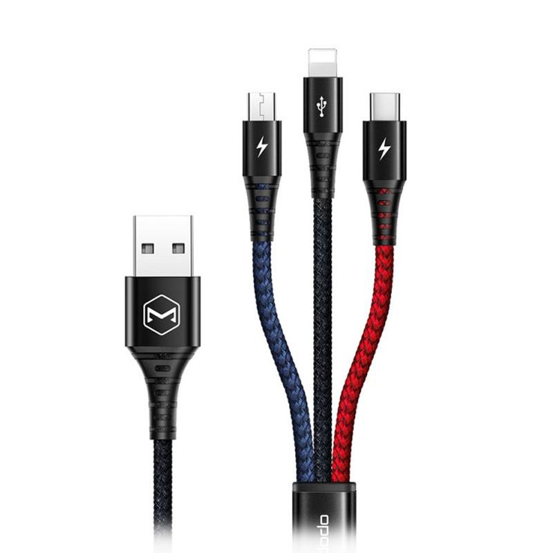 Jual Mcdodo 3in1 USB-A to Lightning+Micro USB+Type-C di Seller Mcdodo Accessories - Mangga Dua ...