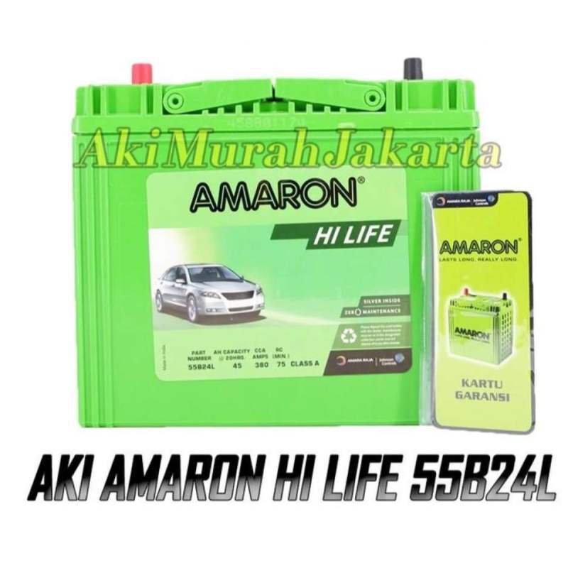 Jual Aki Mobil Honda City Z Lama NS60L / 55B24L Amaron Hi-Life 12V / 45Ah di Seller Aki Murah ...