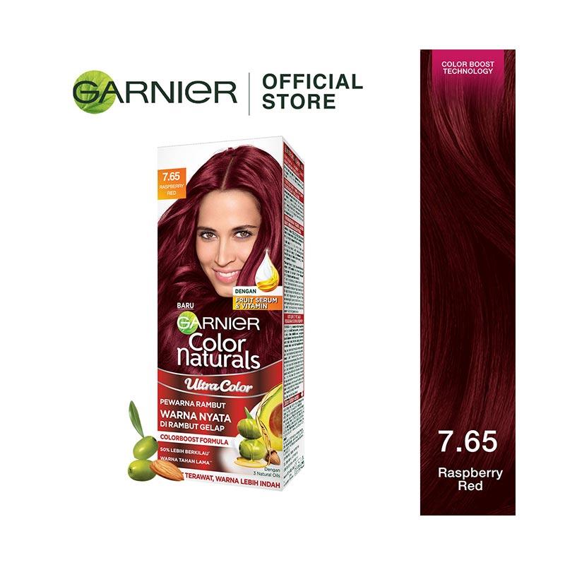 Jual Garnier Color Naturals Ultra Color Cat Rambut - 7.65 Raspberry Red ...