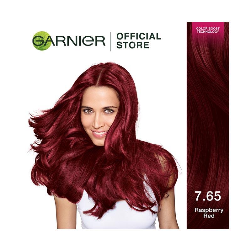 Jual Garnier Color Naturals Ultra Color Cat Rambut - 7.65 Raspberry Red ...