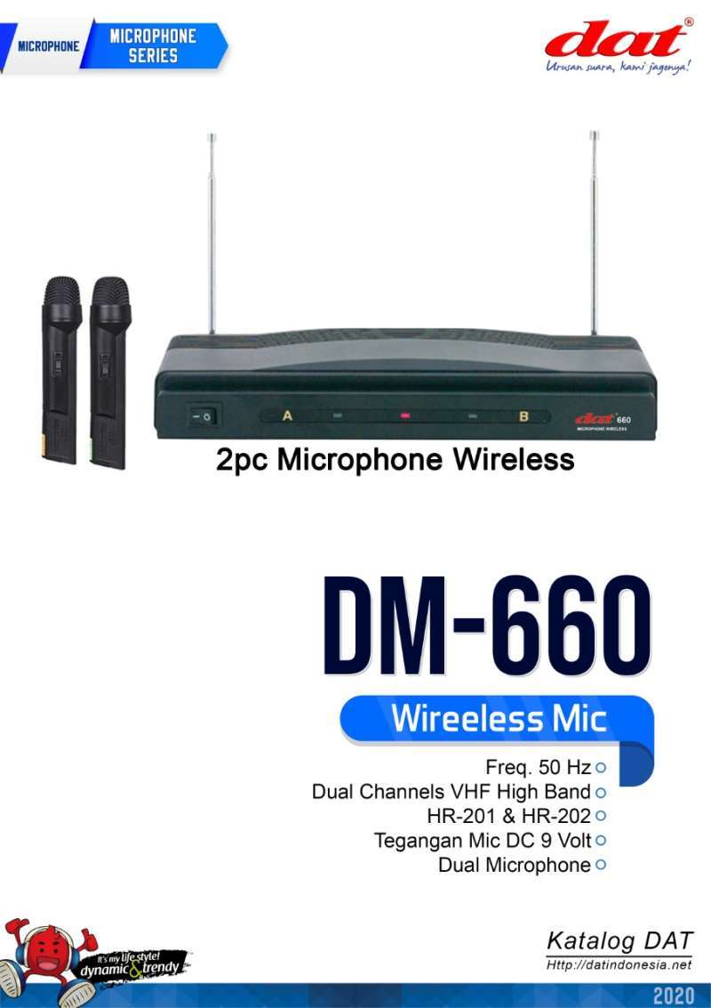 Jual Dat Dm 660 2 Mic Wireless / Dm660 Di Seller Metron Elektronika Official Store - Metron ...
