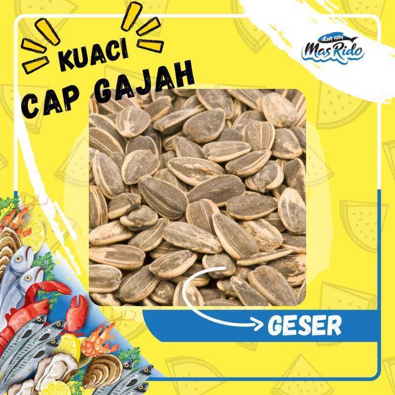 Promo Ikan Asin Mas Rido Kuaci Kwaci Biji Semangka Cap Gajah ...