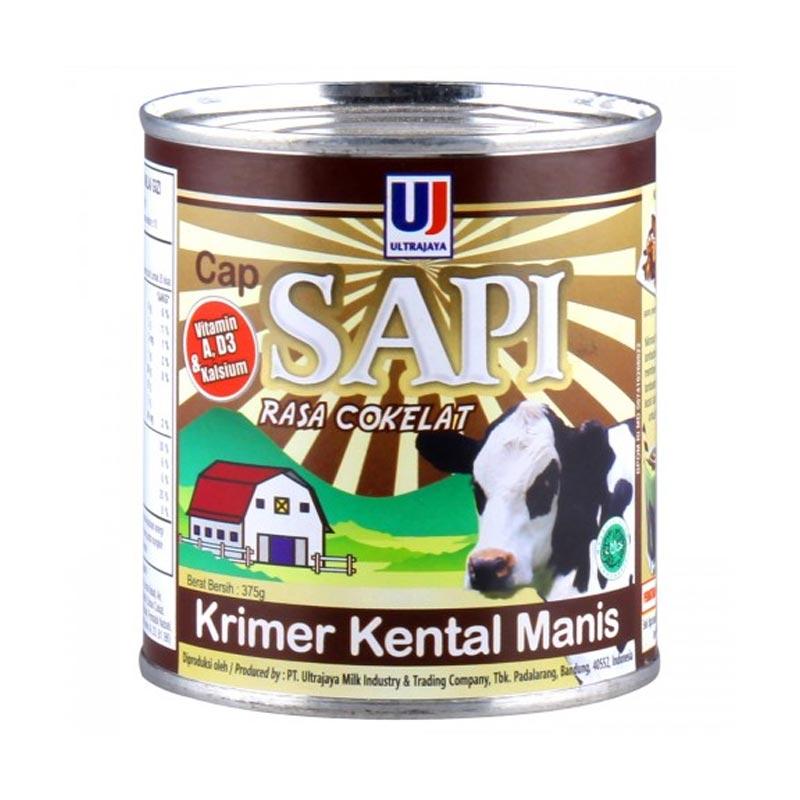 Jual Ultra Jaya Cokelat Cap Sapi Susu Kental Manis [375 g] di Seller ...