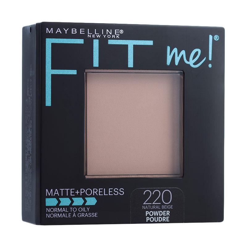 Jual Maybelline Fit Me Matte + Poreless Powder - 220 NATURAL BEIGE di ...