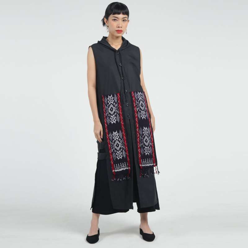 Jual Rumah Tenun Maharani - Outer Panjang Hoodie - Tenun Rote - Premium ...