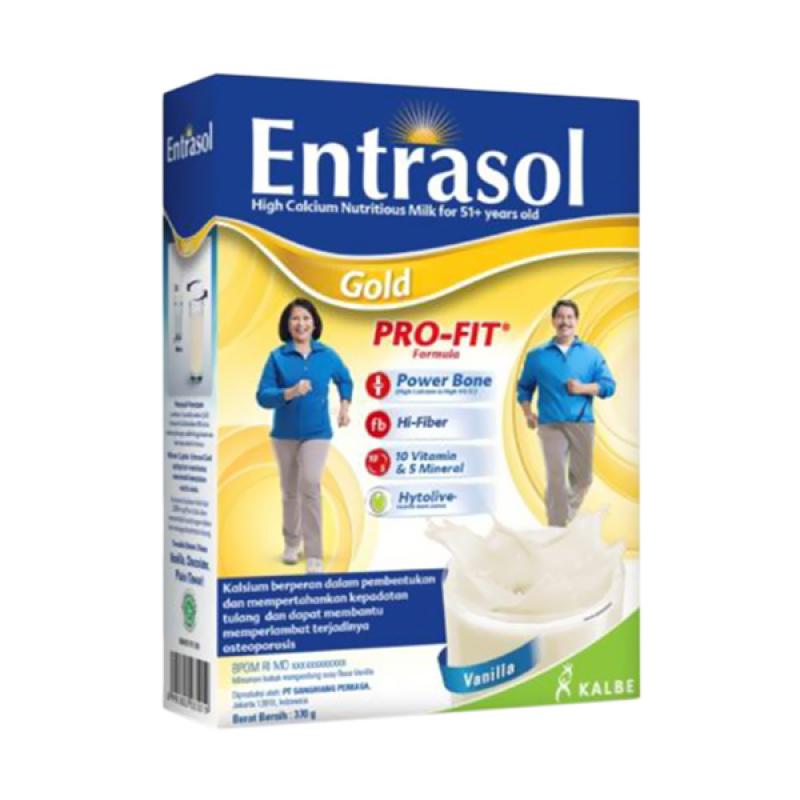 Promo ENTRASOL Gold Vanilla Susu Dewasa [350 g] Diskon 7% di Seller ...