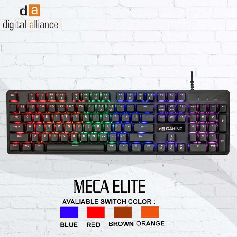 Jual Digital alliance Meca Elite Black Keyboard Gaming - RED SWITCH di ...