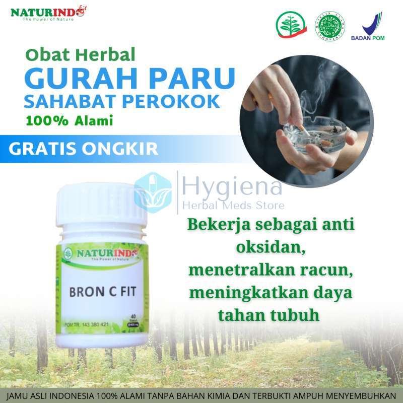 Jual Bron C Fit Naturindo - Obat Herbal Untuk Gurah Paru - Paru-paru ...