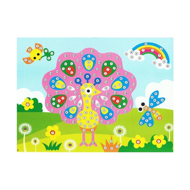 Jual Yilibao Smart Kid DM017 Merak Mosaik Stiker Mainan Edukasi Anak di ...