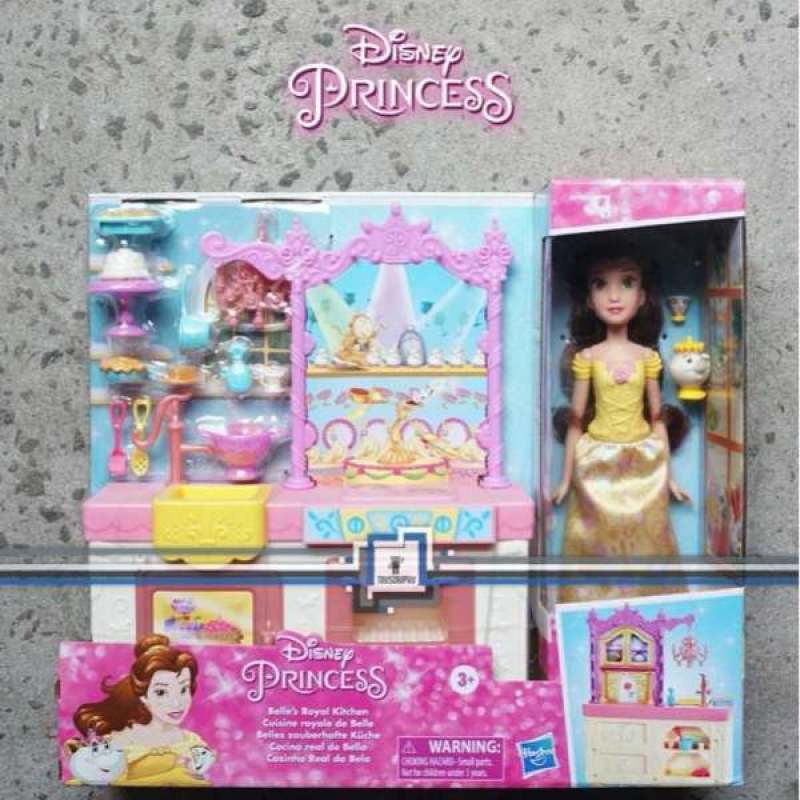 Jual Disney Princess Belle's Royal Kitchen Deluxe Playset with Potts ...