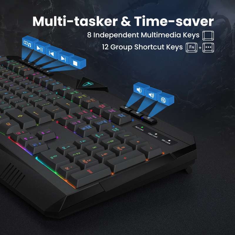 Jual Victsing Pc302 Wireless Gaming Keyboard Rgb Di Seller Mythix Store ...