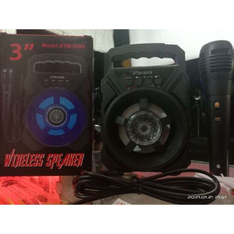 Jual Speaker Bluetooth Protable Xtm-5009 3'' Plus Mic //speaker Salon ...