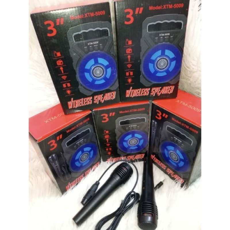 Jual Speaker Bluetooth Protable Xtm-5009 3'' Plus Mic //speaker Salon ...