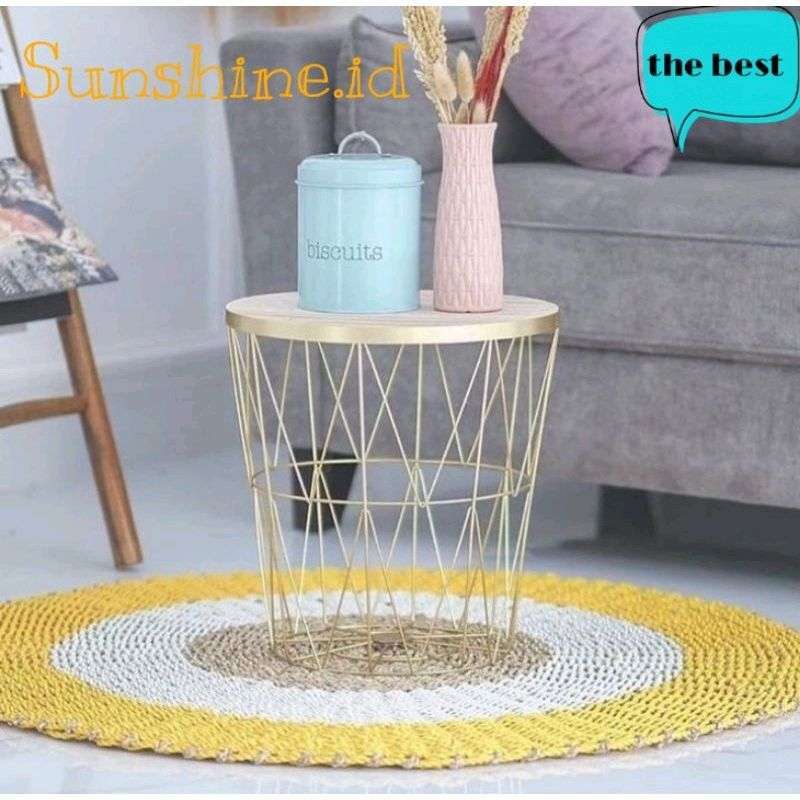 Jual Meja Topaz Informa / Meja Sudut / Meja Tamu Minimalis - Gold di ...