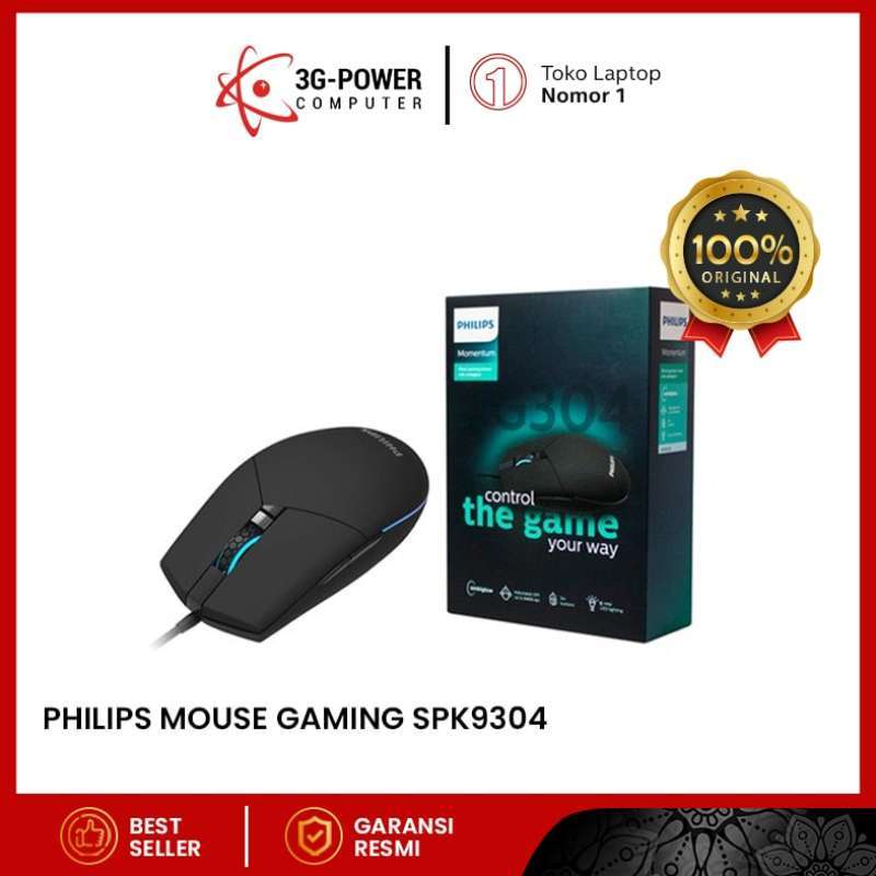 Promo PHILIPS Mouse Gaming with Ambiglow - G304 [SPK9304] Diskon 50% di ...