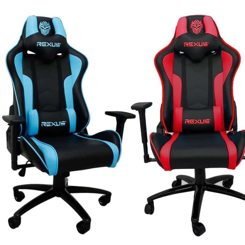 Promo Rexus Gaming Chair Kursi Racing RGC 102 Merah & Biru / Kursi ...