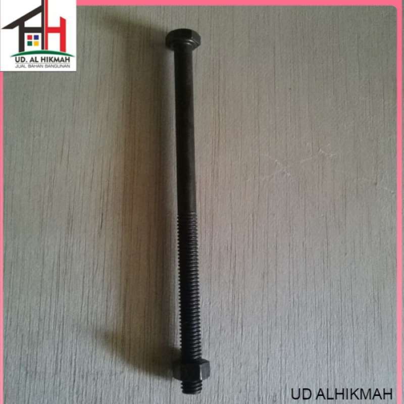 Promo BAUT MUR BESI HITAM KUNCI 14 PJG 15 CM NC 3/8 X 6 Diskon 25% di ...