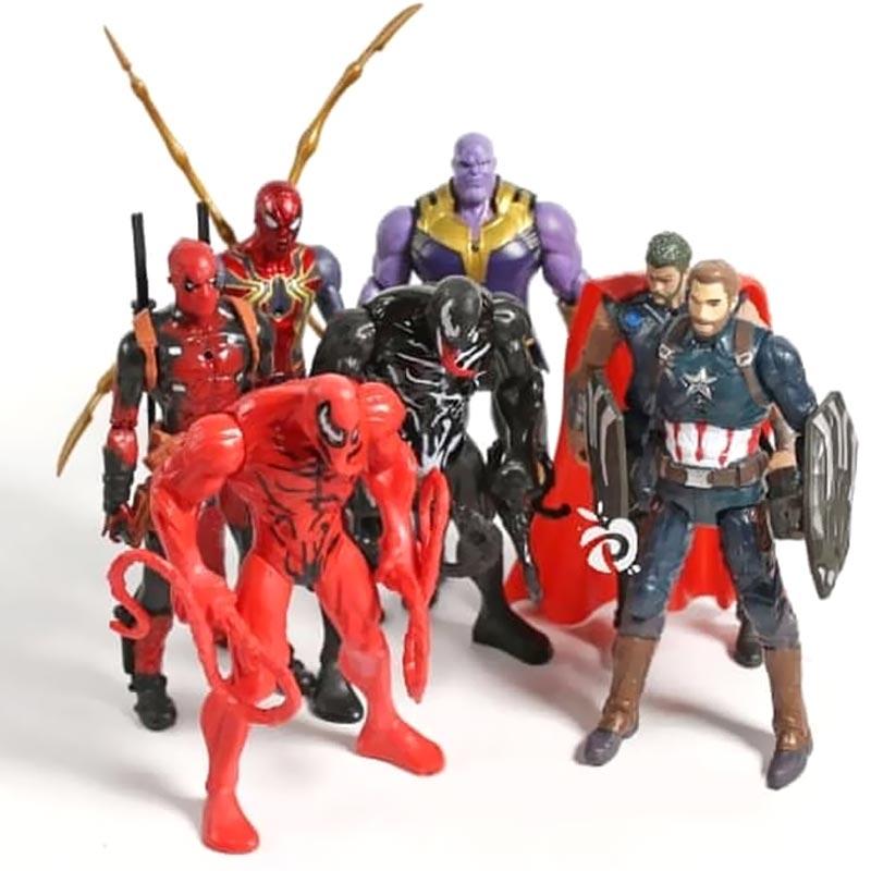 Jual Waroeng Figure Avengers Venom Carnage Deadpool Set Action Figure ...