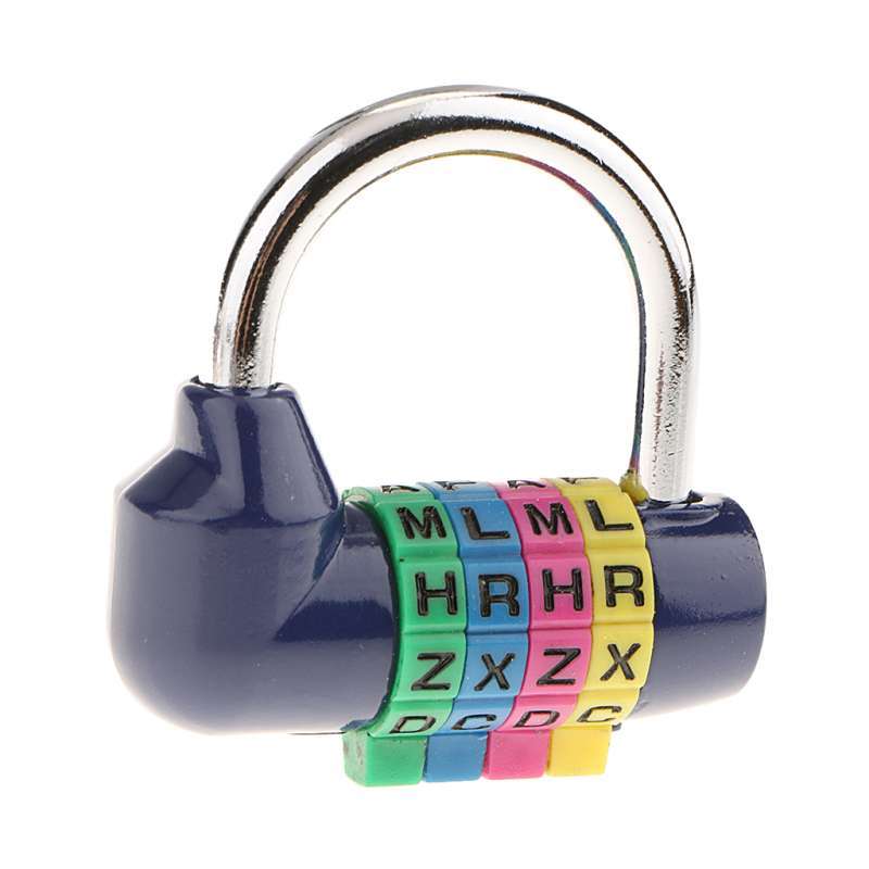 Jual 4 Letter Combination Lock Password Security Padlock for Toolbox ...