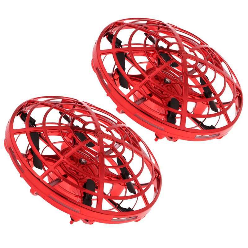 Jual 2x Hand Controlled UFO Drone Flying Ball Interactive Sensor Kid ...