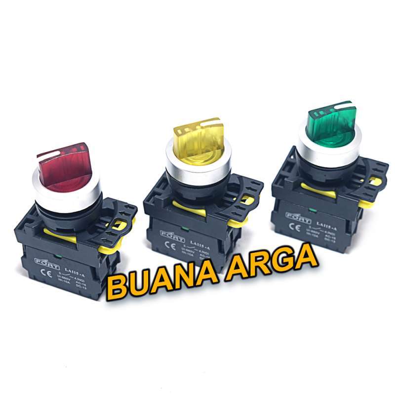 Jual Selector Switch W/lampu Led / La115-a5-10xd / Iluminated / Command ...