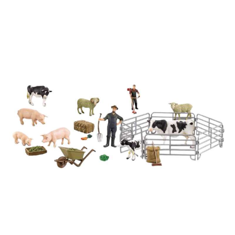 Jual Farm Animal Models Toy Set Realistic Action Figure Model ...