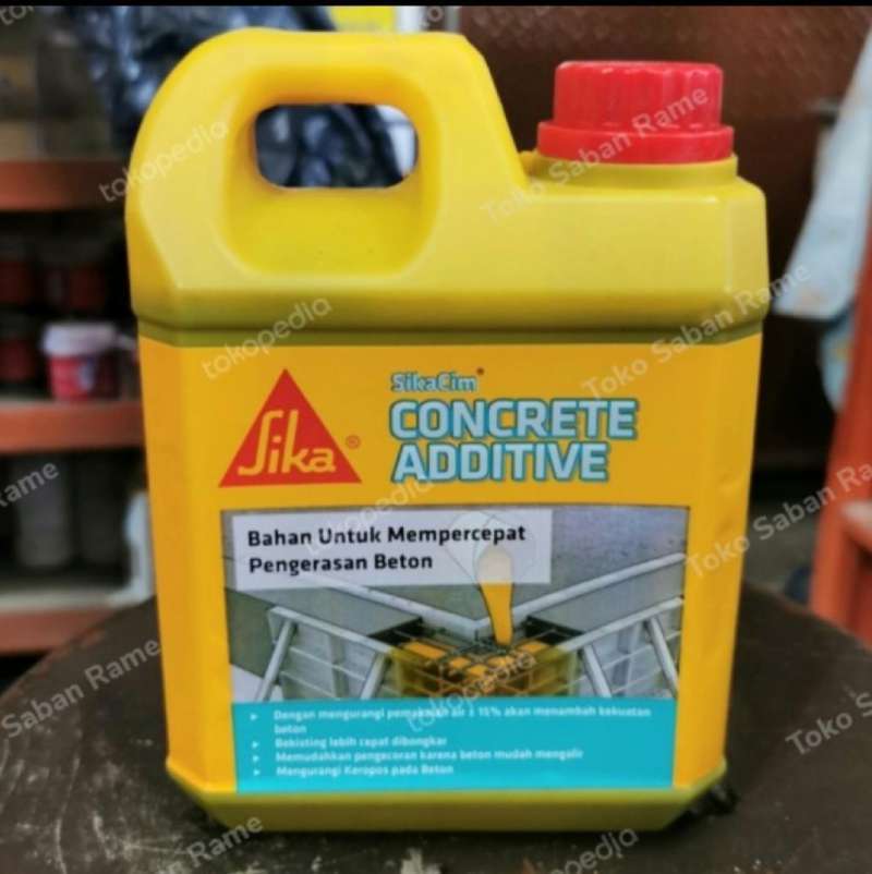 Jual SIKA-CIM CONCRETE ADDITIVE OBAT COR BETON CEPAT KERAS CAIRAN 900 ML di Seller SabanToko ...