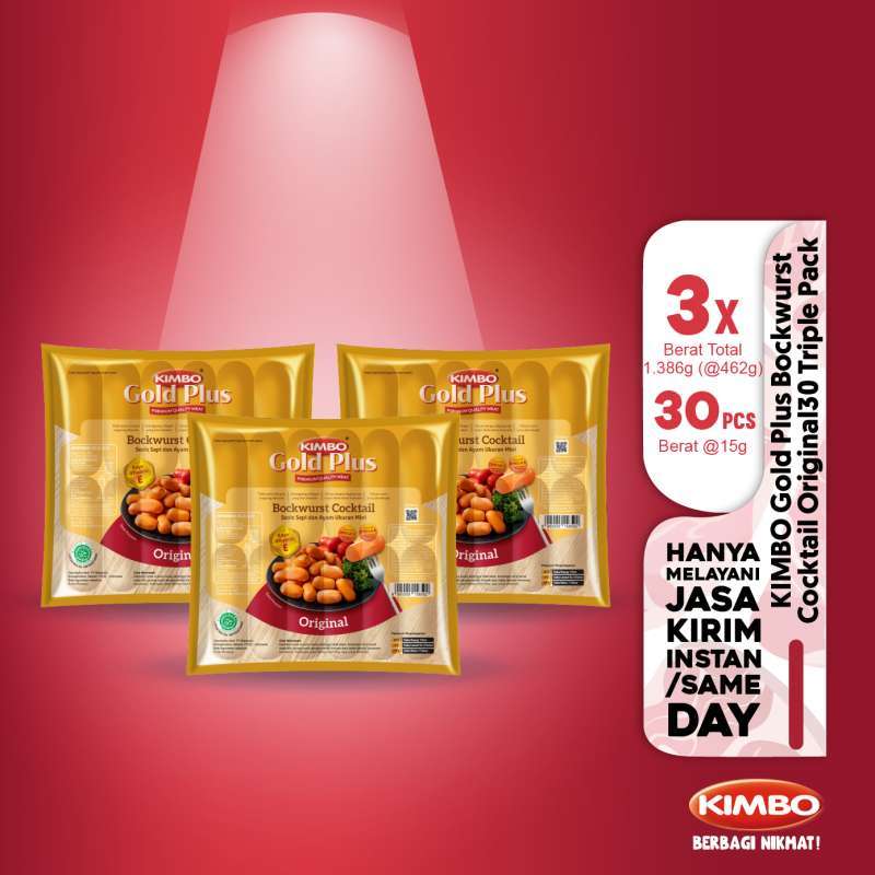 Promo KIMBO Gold Plus Bockwurst Cocktail Original30 3x Diskon 22% di ...