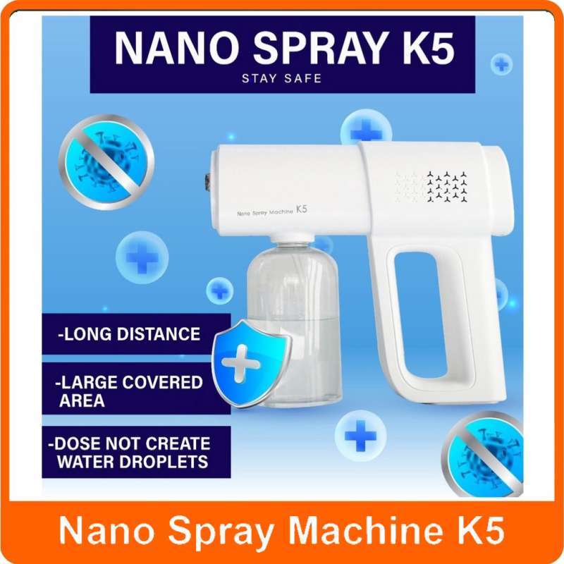 Jual Nano Spray Gun Disinfectant K5 Wireless Original Fogging - Black ...