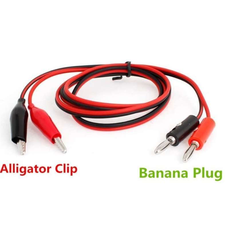 Jual Kabel Banana Ke Capit Buaya 1m Plug Test Lead Probe Multimeter Psu ...