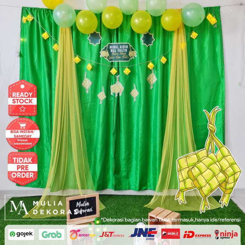 Jual Backdrop Photobooth Lebaran Ramadhan Paket Lengkap Balon Eid ...