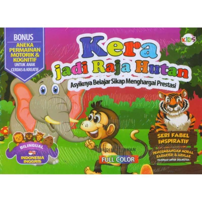 Promo Original Kera jadi Raja Hutan (Bilingual) Full Color oleh Budi ...