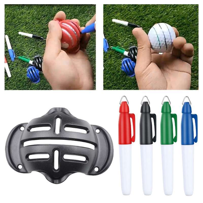 Promo Sports Alignment Golf Ball Marker Line Tool Drawing Liner Set w ...