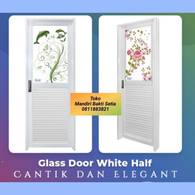 Jual Pintu Kamar Mandi Wadja Glass Door 1/2 kaca di Seller Mandiri ...