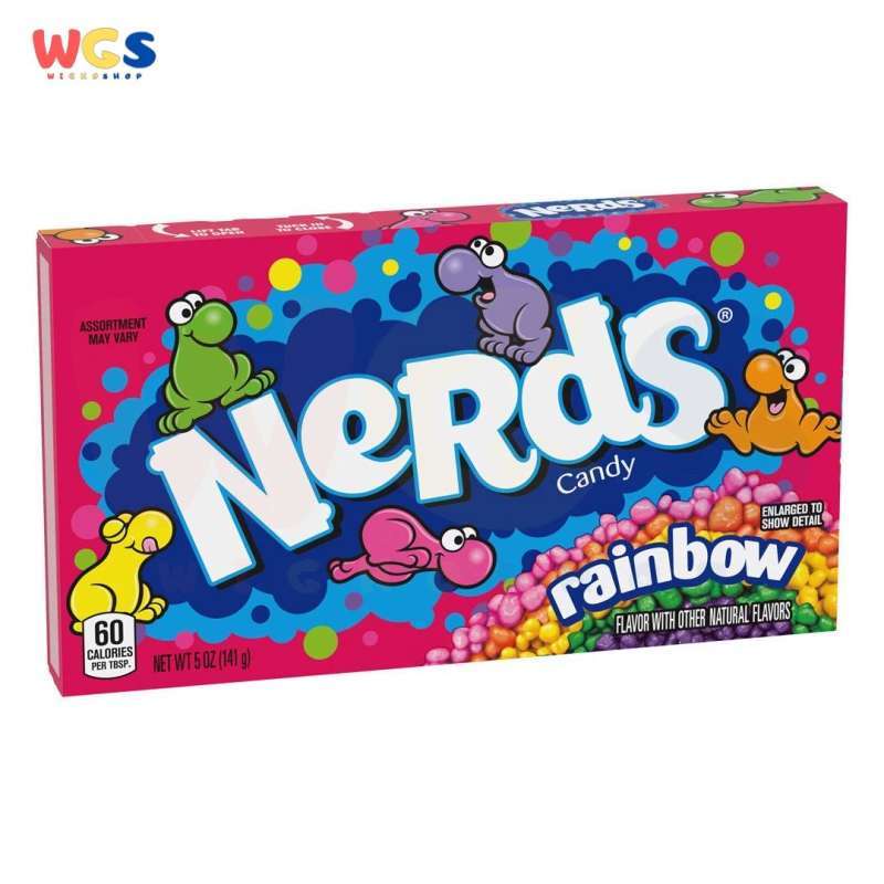 Jual Permen Nerds Candy Rainbow Natural Flavor Video Box 5oz 141g di ...