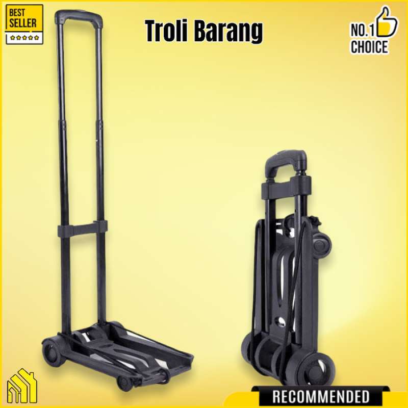 Jual TROLI ALAT PEMINDAH BARANG MINI 4 RODA LIPAT ANGKUT TROLY TROLLEY ...