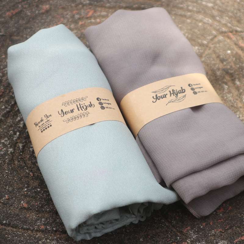 Jual Roll Hijab Label Pengikat Kerudung Kraft Paper Ukuran 3x20 cm ...