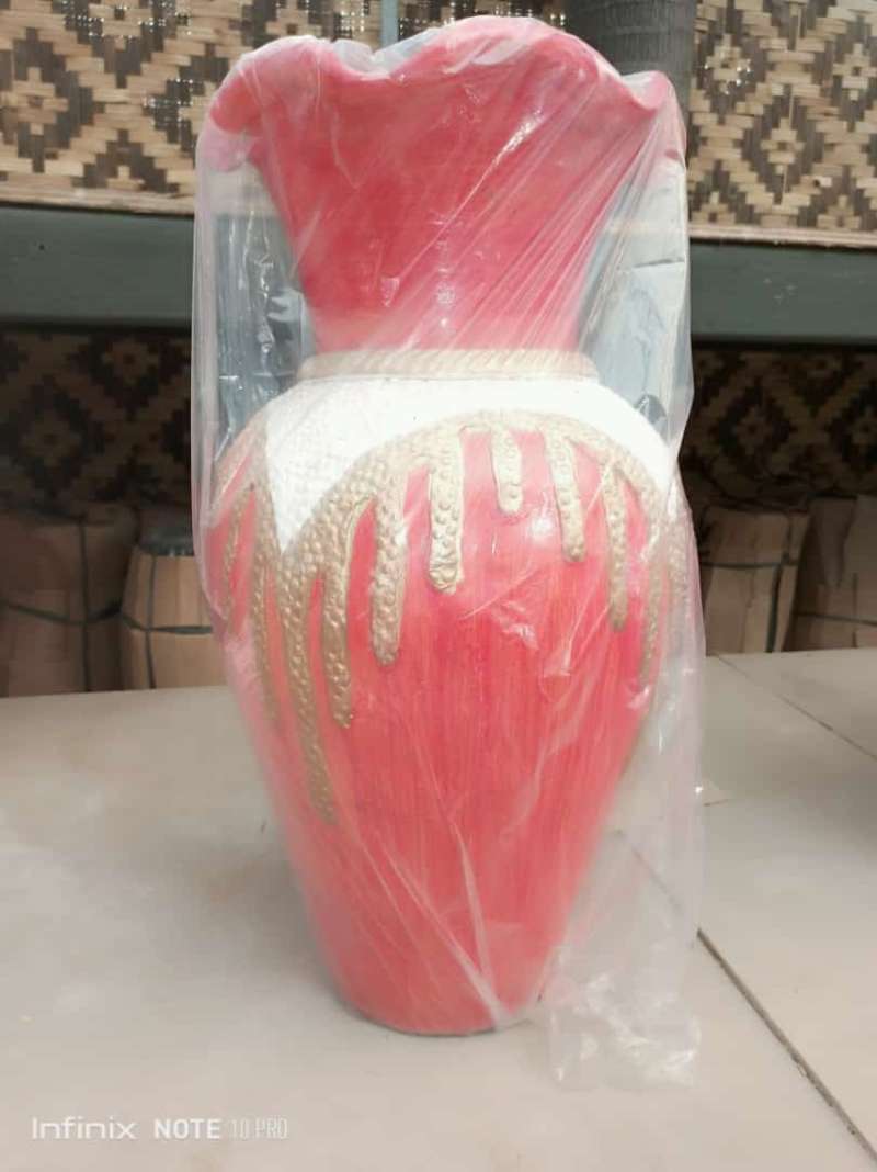 Jual Batu Alam Guci Tretes 80 cm Vas Bunga Guci di Seller rofahstone ...