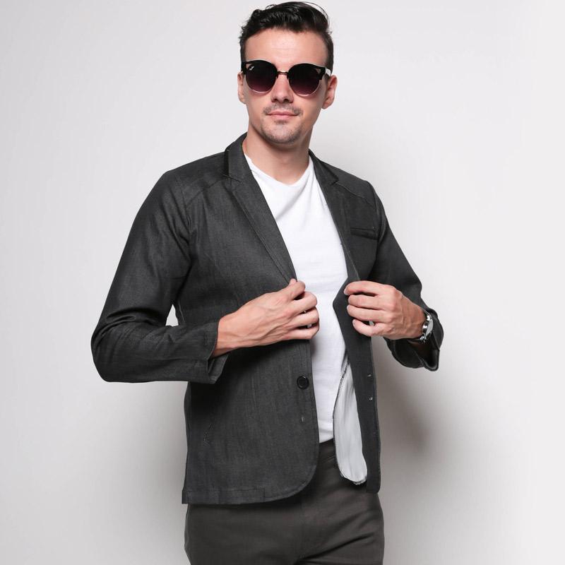 Promo Gudang Fashion Blazer Pria - Hitam Diskon 30% Di Seller Gudang ...