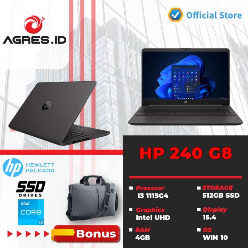 Jual LAPTOP HP 250 G8 - I3 1115G4 4GB 512SSD WIN10 15.4 SLIM BEZEL ...
