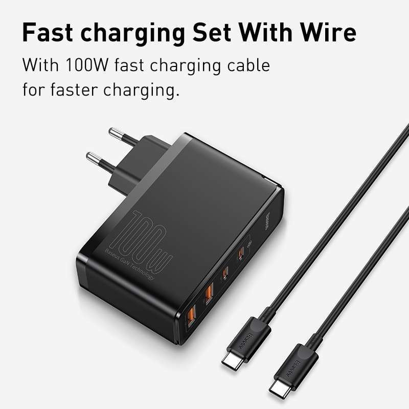 Promo Kepala Charger Baseus 100w Gan2 Pro Fast Charger 4.0 3.0 Pd Type ...