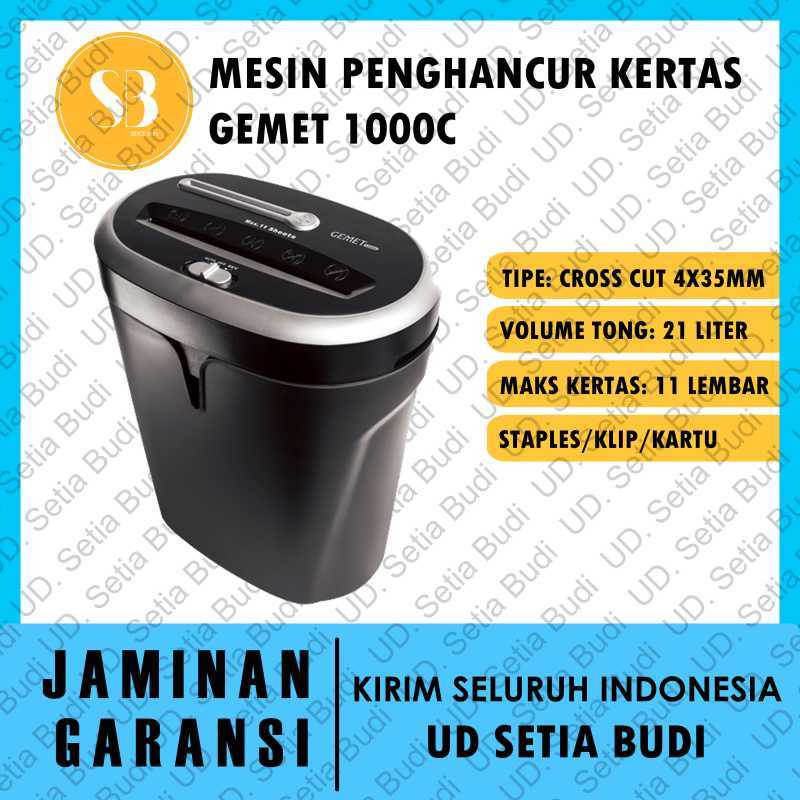 Jual Mesin Penghancur Kertas Paper Shredder GEMET 1000C di Seller TOKO ...